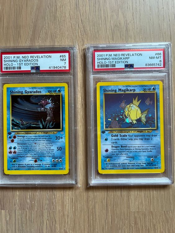 POKEMON SHINING GYARADOS SHINING MAGIKARP 1ST EDITION HOLO (Gebraucht ...
