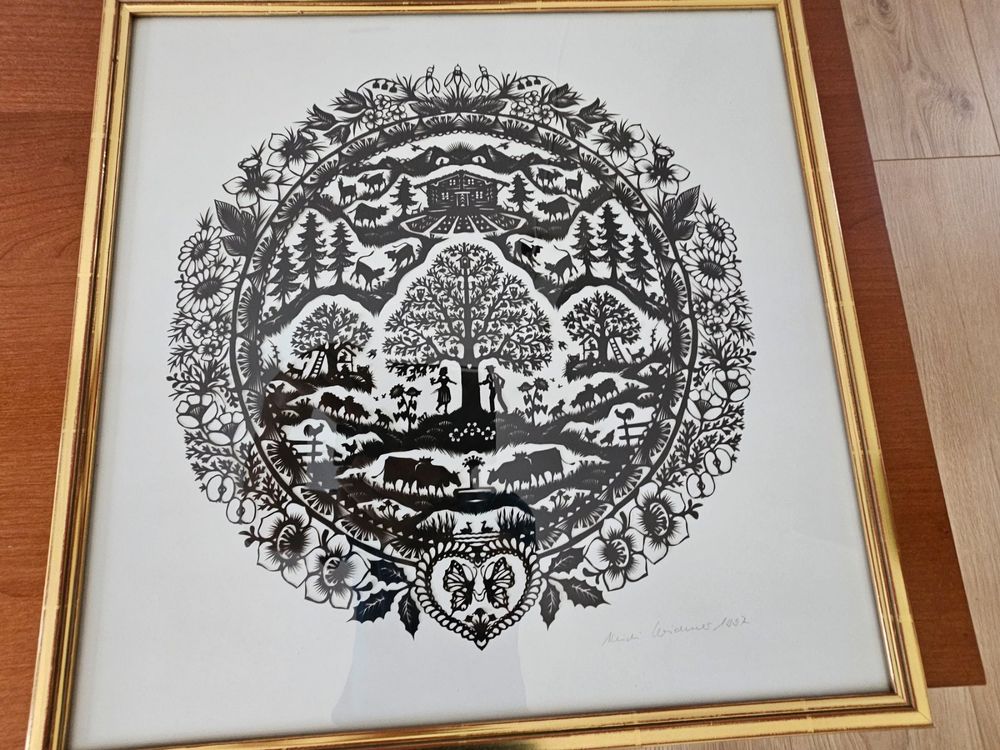 Scherenschnitt von Heidi Widmer (Gebraucht) in Reinach BL für CHF 480 – nur Abholung auf Ricardo ...