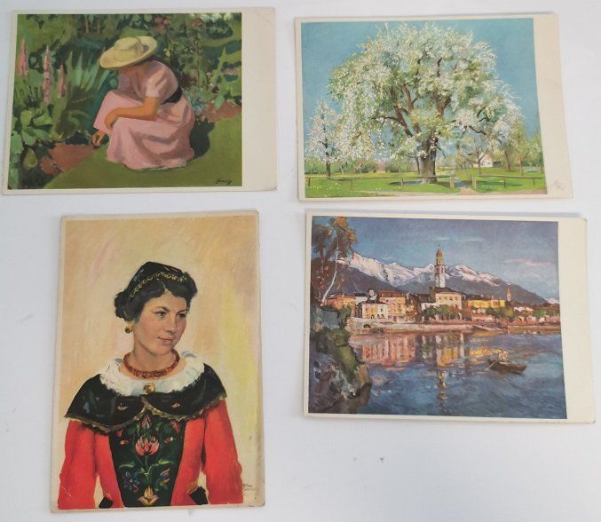 4 Postkarten Pro Infirmis ab 1943 mit Briefmarken | Kaufen auf Ricardo