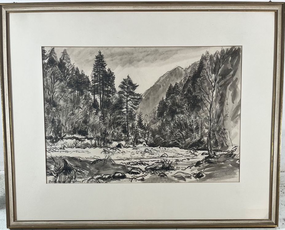 Otto Braschler (1909-1985) Landschafts Aquarell (Gebraucht) in Root für CHF 19 – mit Lieferung ...