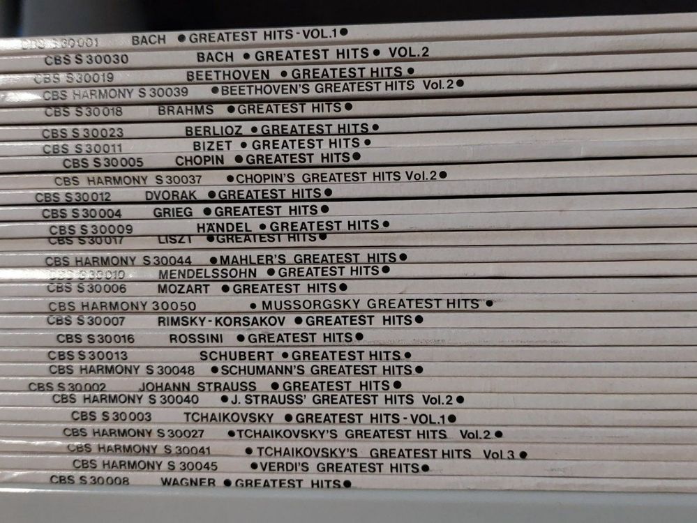 LP Sammlung Klassik CBS Harmony (Gebraucht) in für CHF 20 – mit Lieferung auf Ricardo kaufen