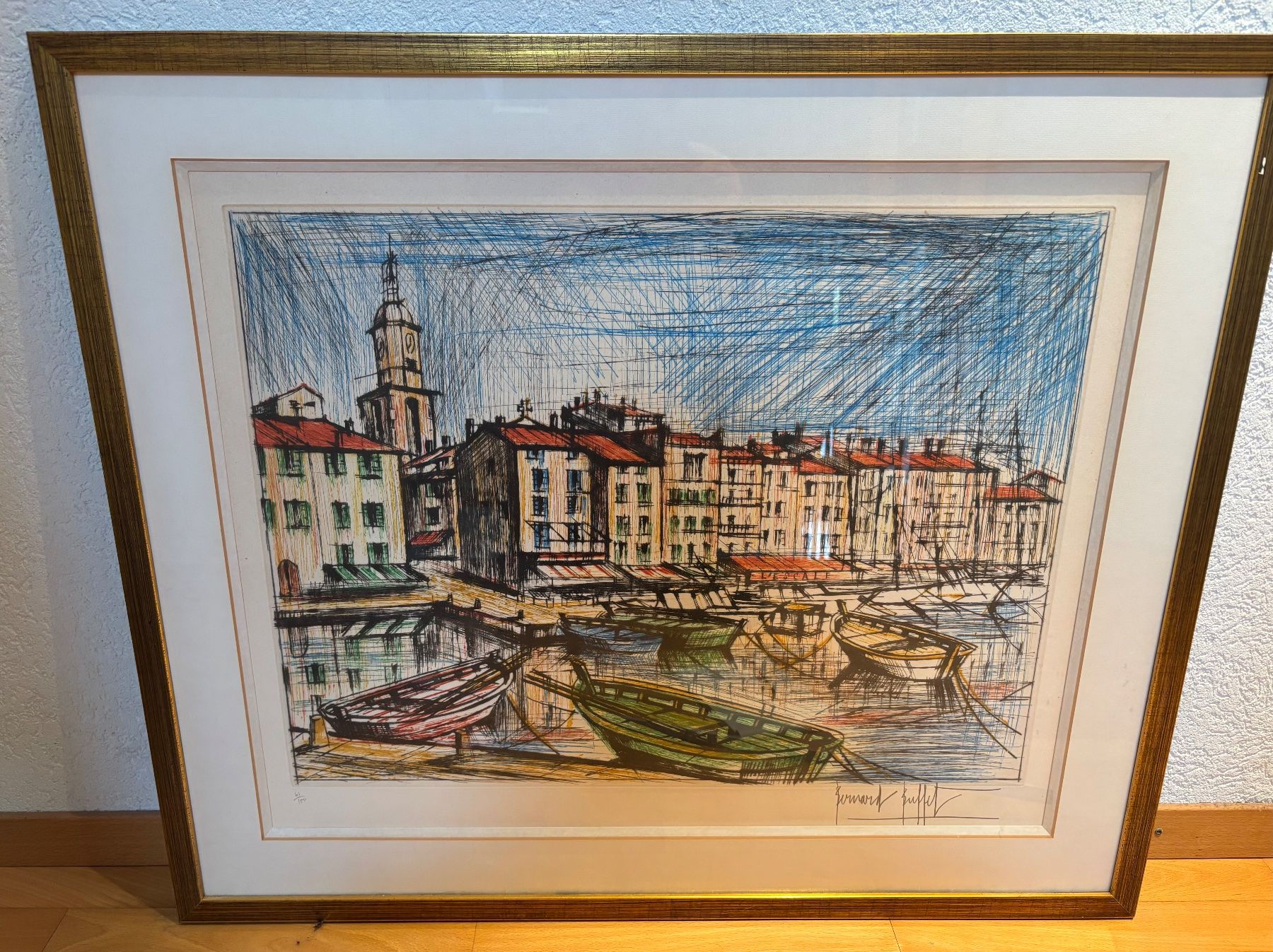 Lithographie port de Saint-Tropez Bernard Buffet (D'occasion) à Chénens ...