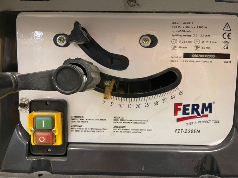 Tischfräse Ferm FZT-250 EN (Gebraucht) in für CHF 80 – nur Abholung auf ...