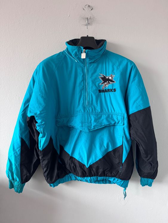 Vintage Logo 7 1990 NHL San Jose Sharks 1/4 zip jacket MEN L (Gebraucht) in Neuchâtel für CHF ...