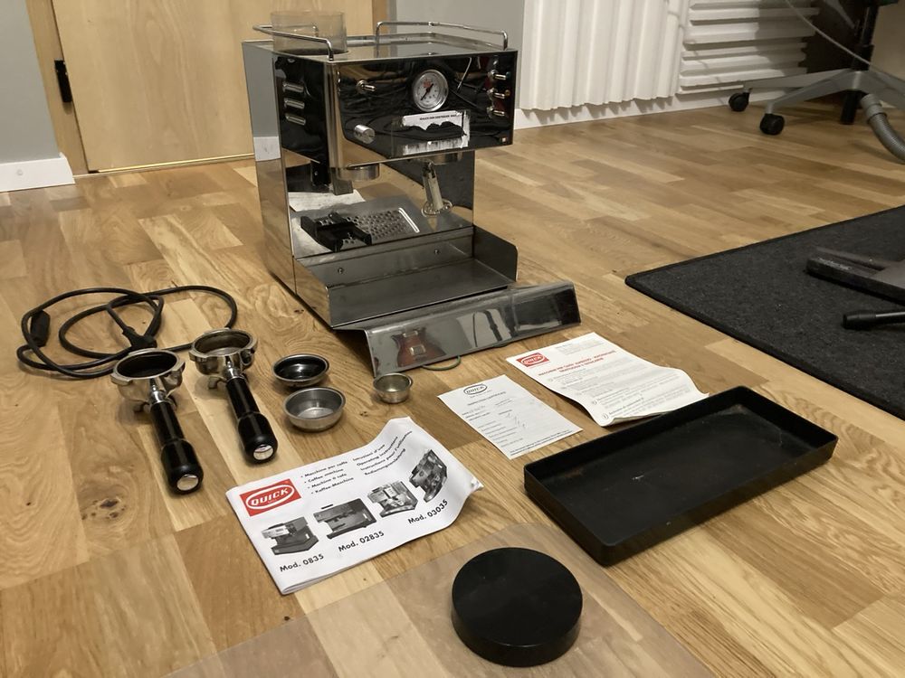 Quick Mill Kaffeemaschine mit Kolben und Bohnenröster | Acheter sur Ricardo