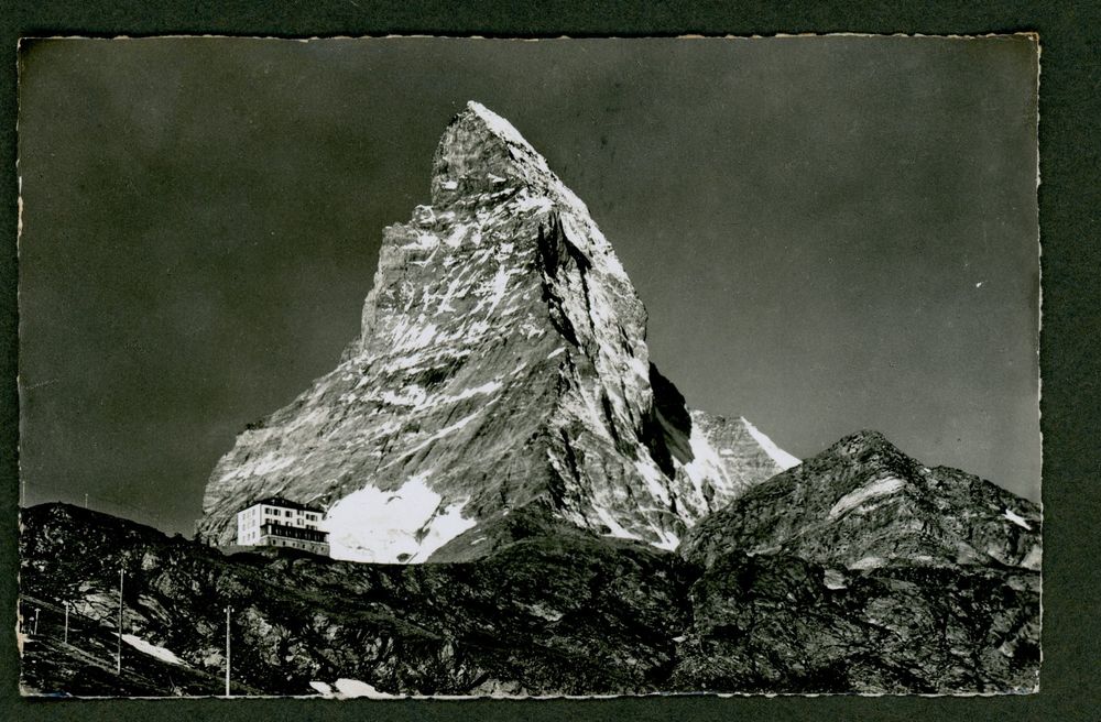 AK sw Zermatt VS Hotel Schwarzsee u. Matterhorn ≈ vor 1954 (Gebraucht) in Basel für CHF 2.8 ...