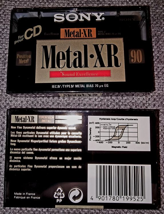 SONY "METAL XR-90" top metal cassettes! (Neu und originalverpackt) in ...