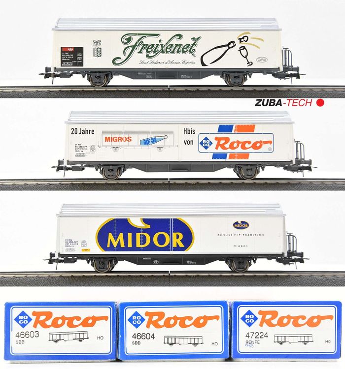 Roco 3x Schiebewandwagen der SBB GS H0 mit OVP | Kaufen auf Ricardo