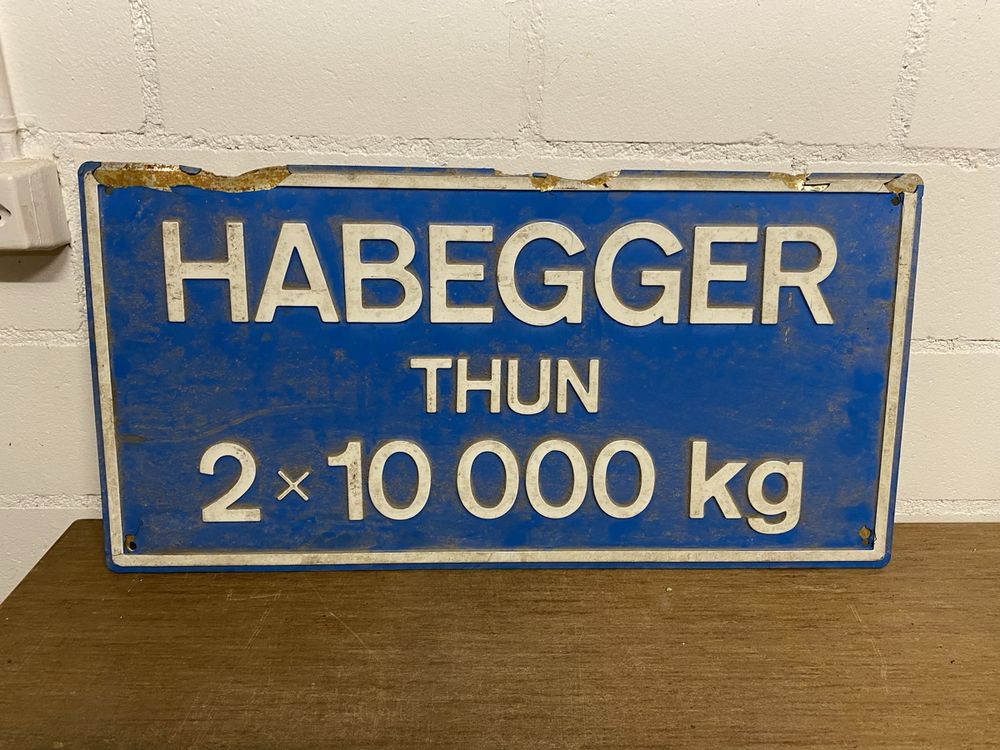 Altes Blechschild Kranschild Habegger Thun (Gebraucht) in Vogelsang AG ...