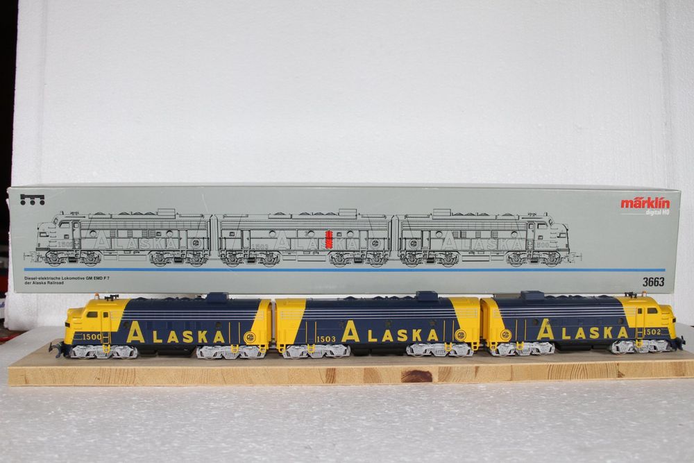Märklin 3663 USA Alaska Diesellok EMD F7 | Kaufen auf Ricardo