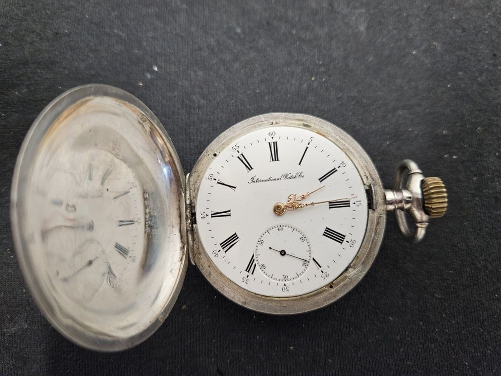 Antike Silber IWC Taschenuhr | Kaufen auf Ricardo