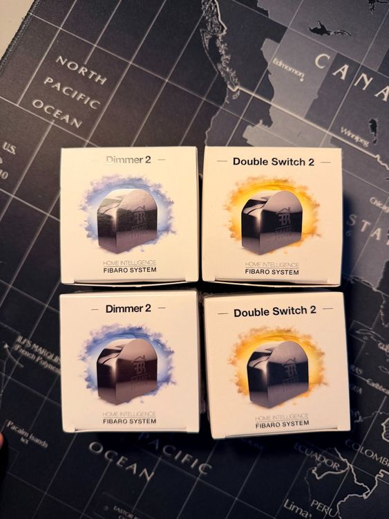 2 x Fibaro Double Switch 2 + 2 x Fibaro Dimmer 2 Z-Wave Plus (Neu und ...