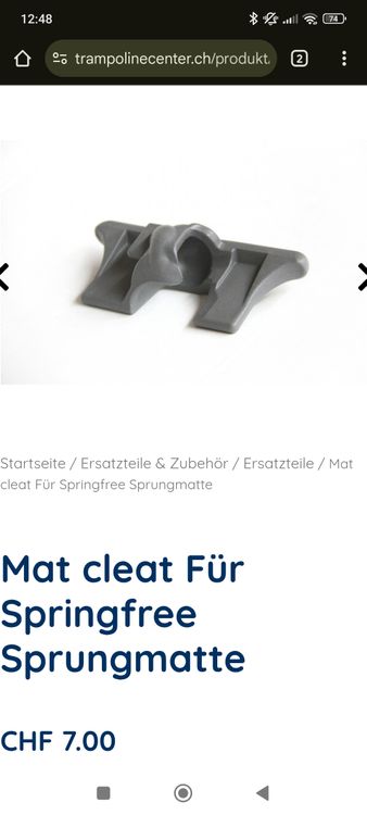 Mat Cleat für Springfree Tampoline (Gebraucht) in Bussnang für CHF 2 ...