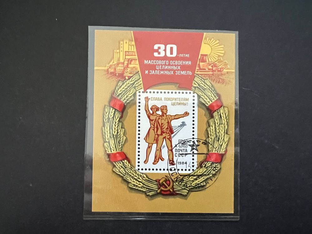 RUSSIA SOVIET UNION 1984 Minisheet gest. (D711) (Gebraucht) in Hinwil ...