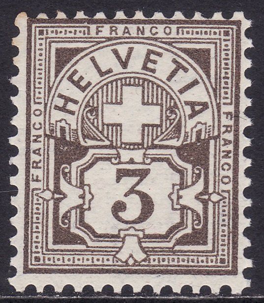 SBK-Nr. 81 (Ziffermuster 1906, Faserpapier, Wasserzeichen) (Defekt) in Teufenthal AG für CHF 0.5 ...