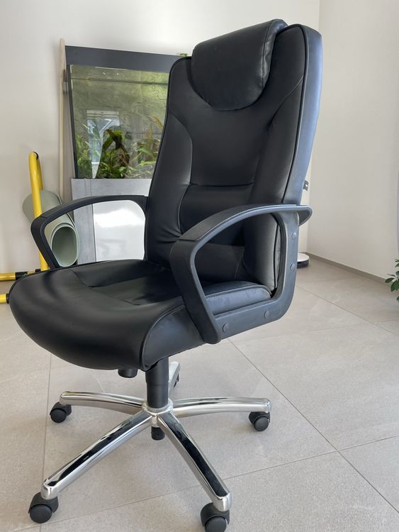 Schwarzer Bürostuhl, Chefsessel - Bequem & Ergonomisch! (Gebraucht) in ...