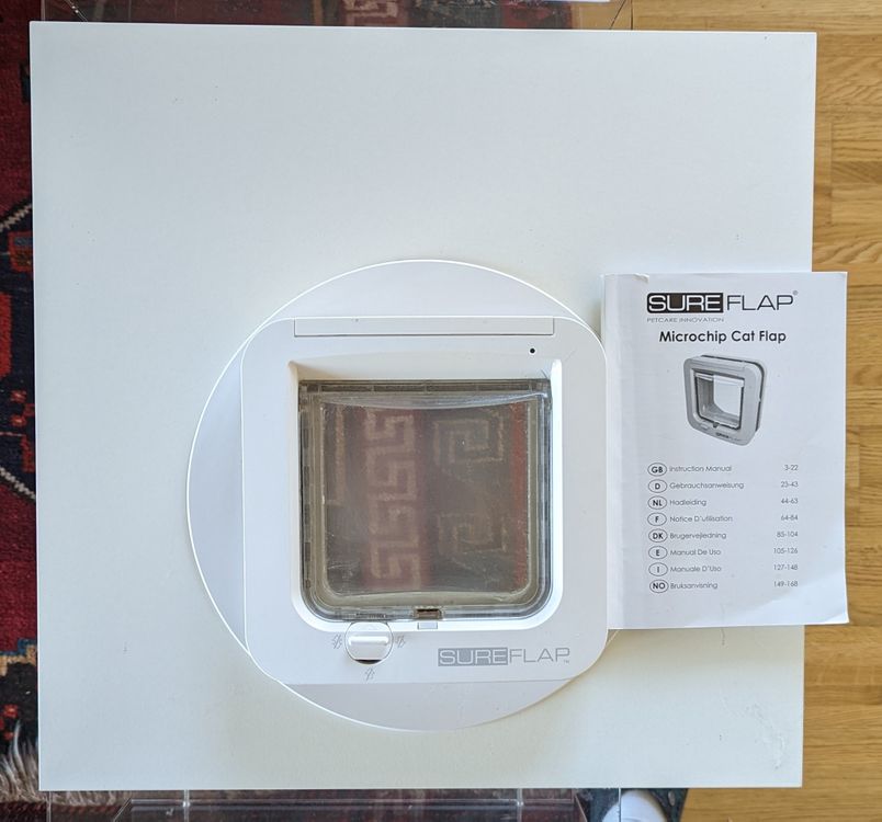 SURE FLAP | MICROCHIP CAT FLAP Katzenklappe mit Adapter | Kaufen auf ...