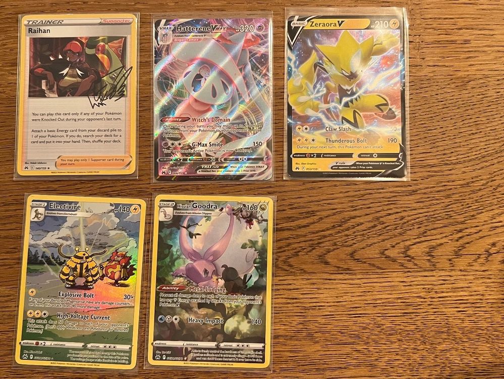 Pokemon Crown Zenith AR, VMAX, V Set (Electivire, Raihan etc (Gebraucht ...