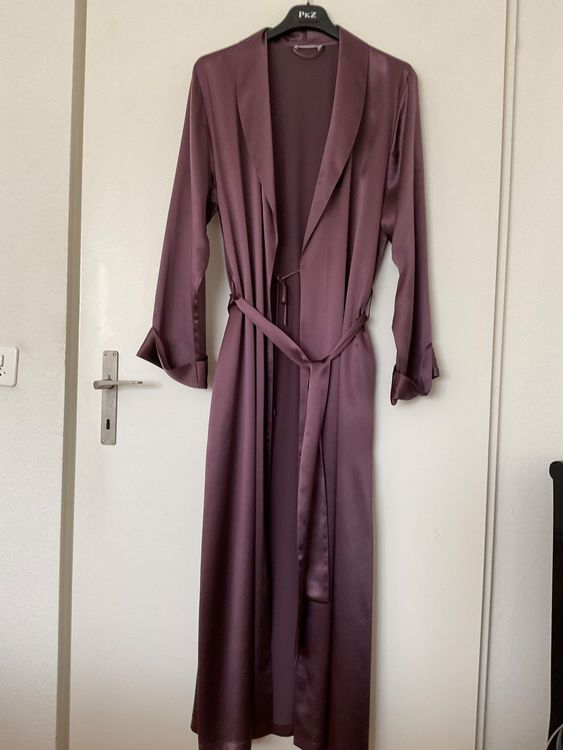 Luna di Seta 100% Seiden Morgenmantel Gr M Aubergine NEU (Neu (gemäss Beschreibung)) in Urdorf ...