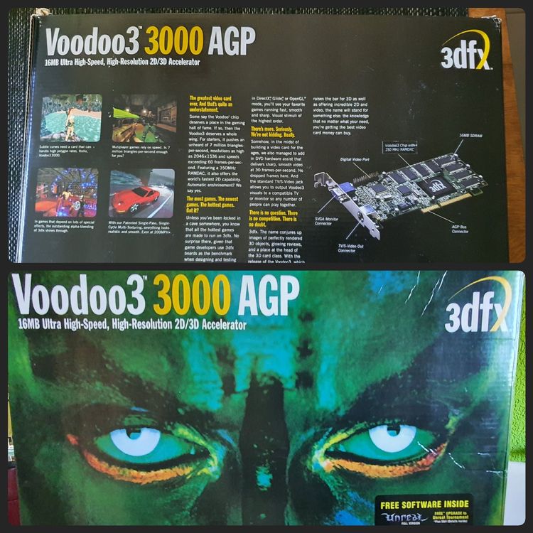 Retro PC: 3dfx Voodoo 3 3000 komplett Set - Intel PII 350MHz | Kaufen auf Ricardo