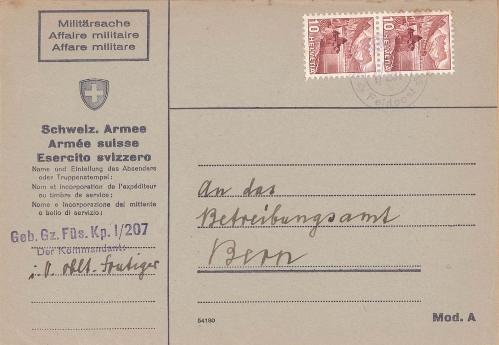 Feldpost mit ...... Grenztruppen (Gebraucht) in Bazenheid für CHF 2.5 – mit Lieferung auf ...