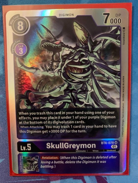 Digimon TCG Skullgreymon BT6-078 (Neu (gemäss Beschreibung)) in Opfikon für CHF 5 – mit ...