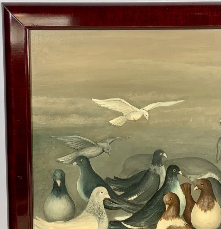 Milun Mitrovic (1922-2010) Gemälde mit Tauben | Kaufen auf Ricardo