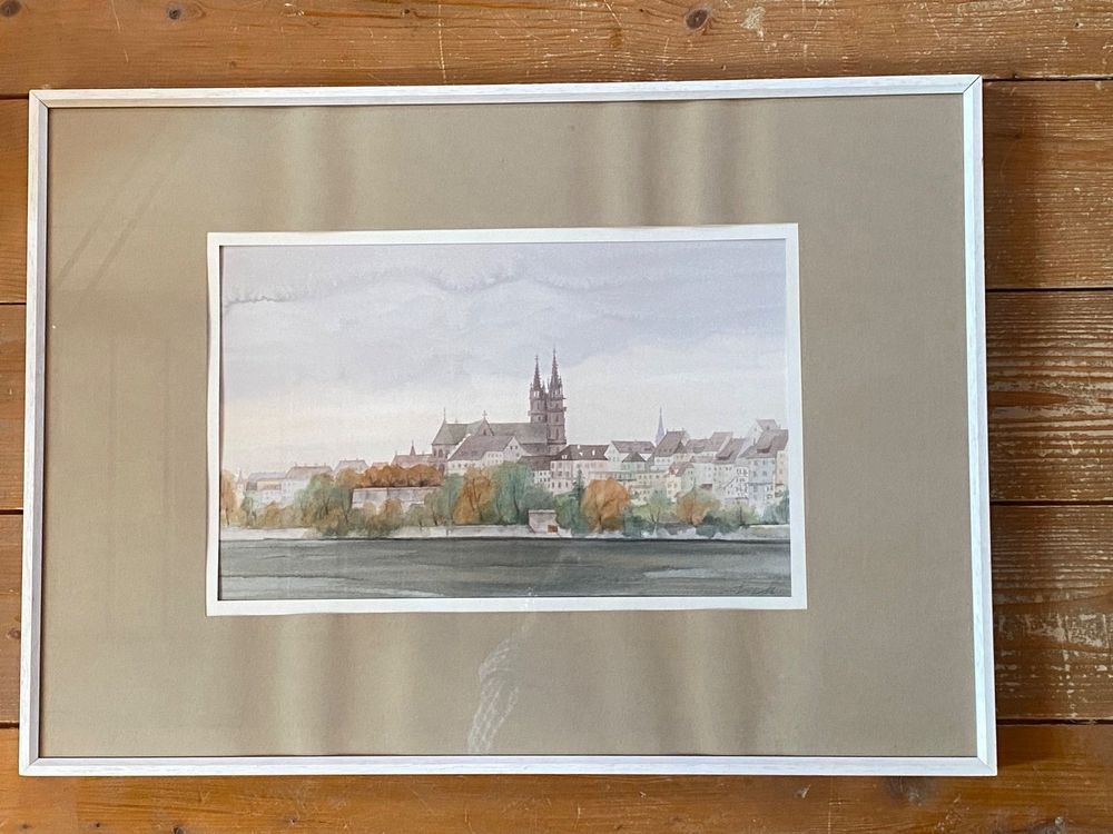 Aquarell Basler Münster Ernest Witzig (Gebraucht) in Rünenberg für CHF 350 – nur Abholung auf ...