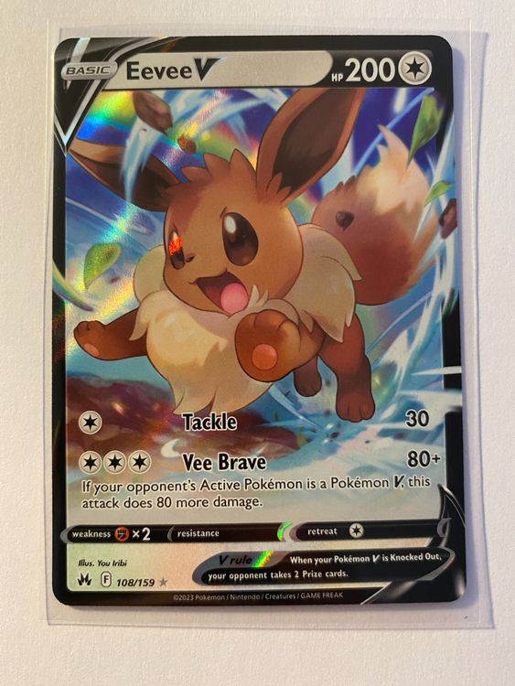 Pokemon Eevee V 108/159 Crown Zenith EN | Kaufen auf Ricardo