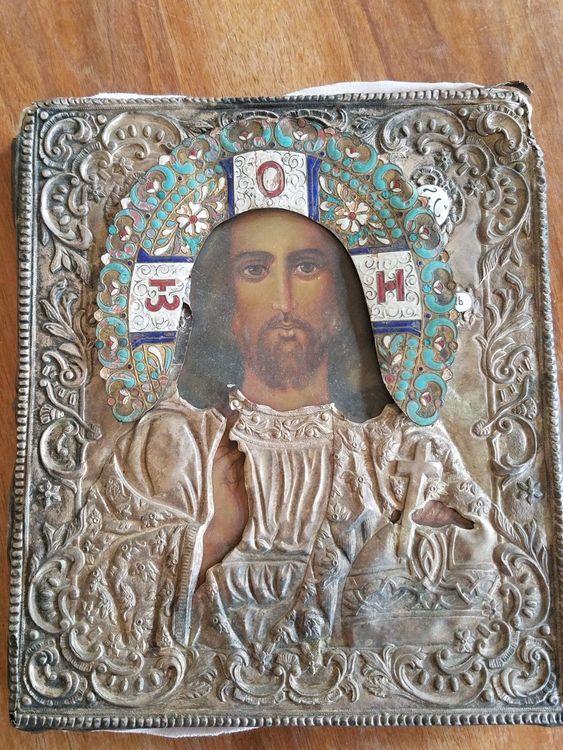 Alte Heiligen Ikone Gemälde (Gebraucht) in Wil SG für CHF 260 – mit Lieferung auf Ricardo kaufen