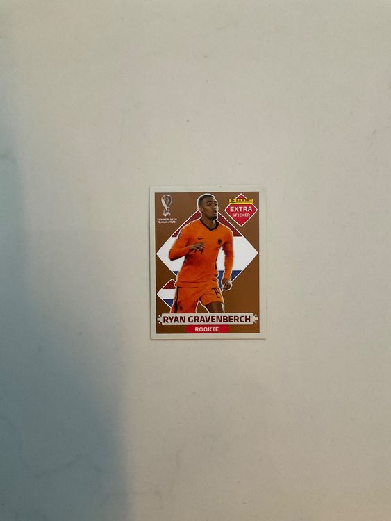 Panini Qatar 2022 | Extra Sticker Ryan Gravenberch (Neu und originalverpackt) in Biel-Benken BL ...