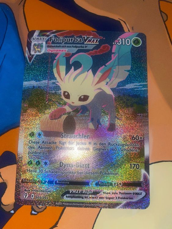Pokemonkarte Folipurba Vmax Drachenwandel Alternative ab 1.- (Neu (gemäss Beschreibung)) in ...