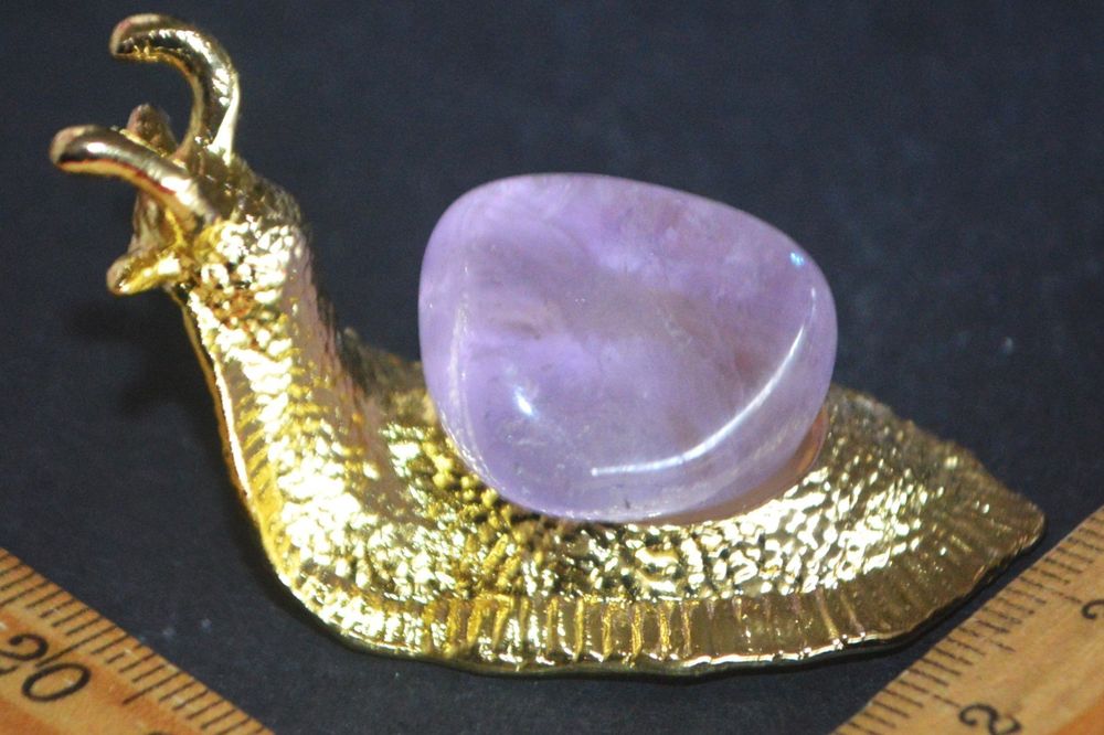 Deko Heilstein K-473 – Schnecke Amethyst – 5,3 x 2,8 cm | Kaufen auf ...