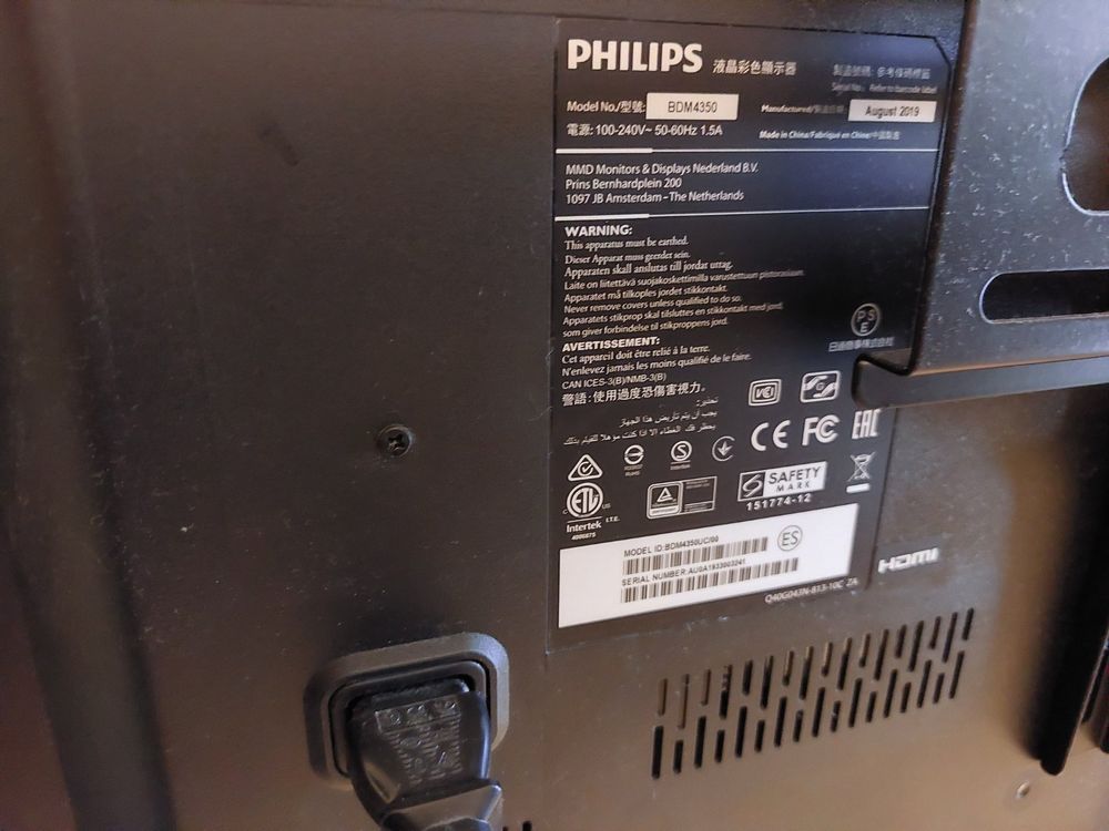 4 K Monitor Philips / Briliance BDM4350UC , 43 " (Neu (gemäss Beschreibung)) in Bremgarten AG ...
