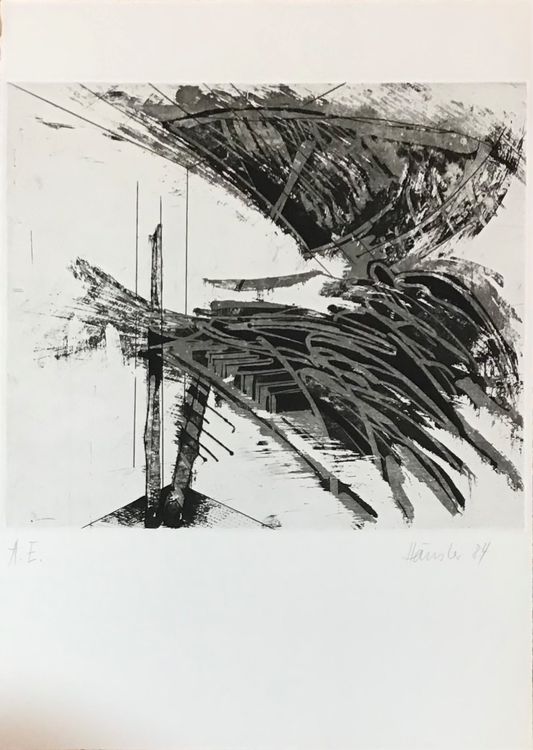 Jürg HÄUSLER (1946) Sehr Seltener Radierung Handsigniert | Acheter sur Ricardo