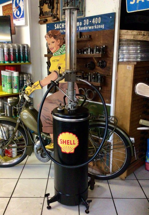 1960 Tanksäule Mischsäule Shell , Mofa Rixe Sachs 502 503 | Kaufen auf ...