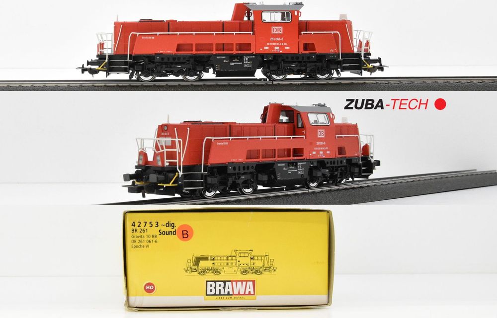 Brawa 72753 Rangierlok BR 261 DB H0 WS Digital mit OVP (Gebraucht) in ...