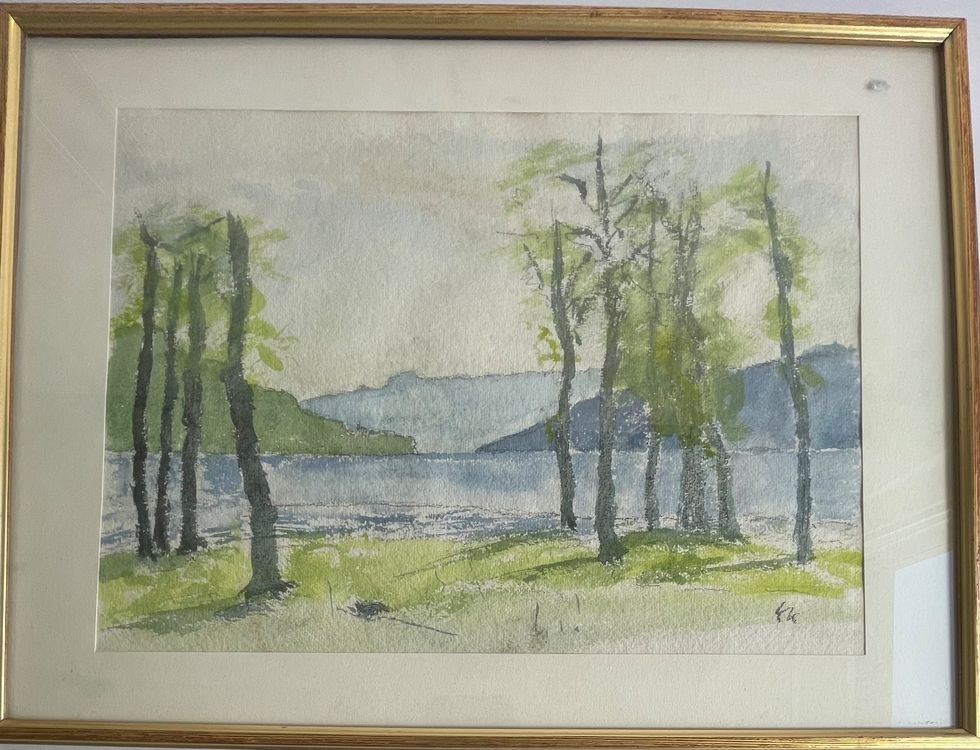 Landschaft Bild Aquarell Unleserlich signiert (Gebraucht) in Baar für CHF 10 – mit Lieferung auf ...