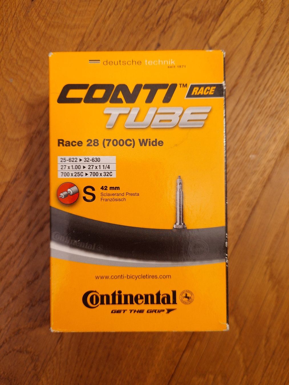 Continental Schlauch Race 28 (25 - 32 mm), Ventillänge 42 mm (Neu und ...