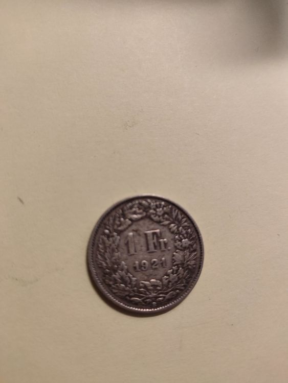 Silbermünze 1 Fr. 1921 Helvetia | Kaufen auf Ricardo