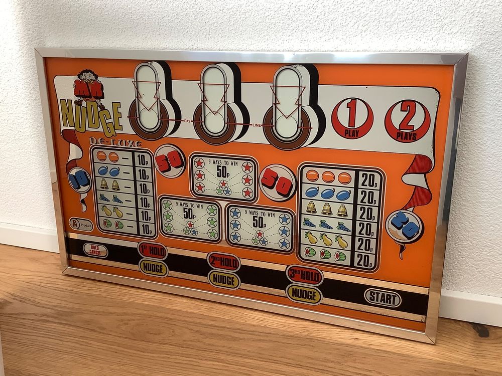 Mr. Nudge De-Luxe Slot Machine | Glasscheibe gerahmt (Gebraucht) in ...