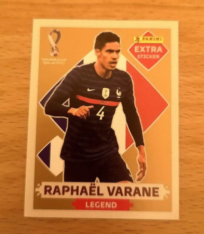 Panini EXTRA Sticker Gold - Raphaël Varane | Kaufen auf Ricardo
