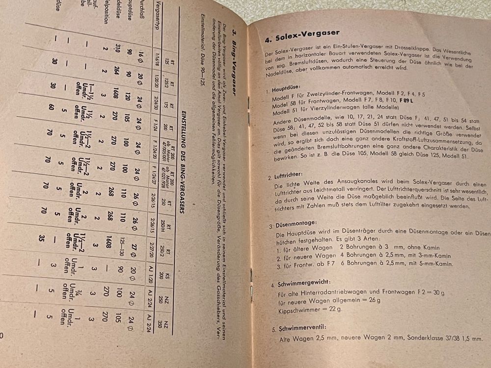 buch, heft DKW lehrmittel vergaser und zündung um 1960 (Gebraucht) in ...
