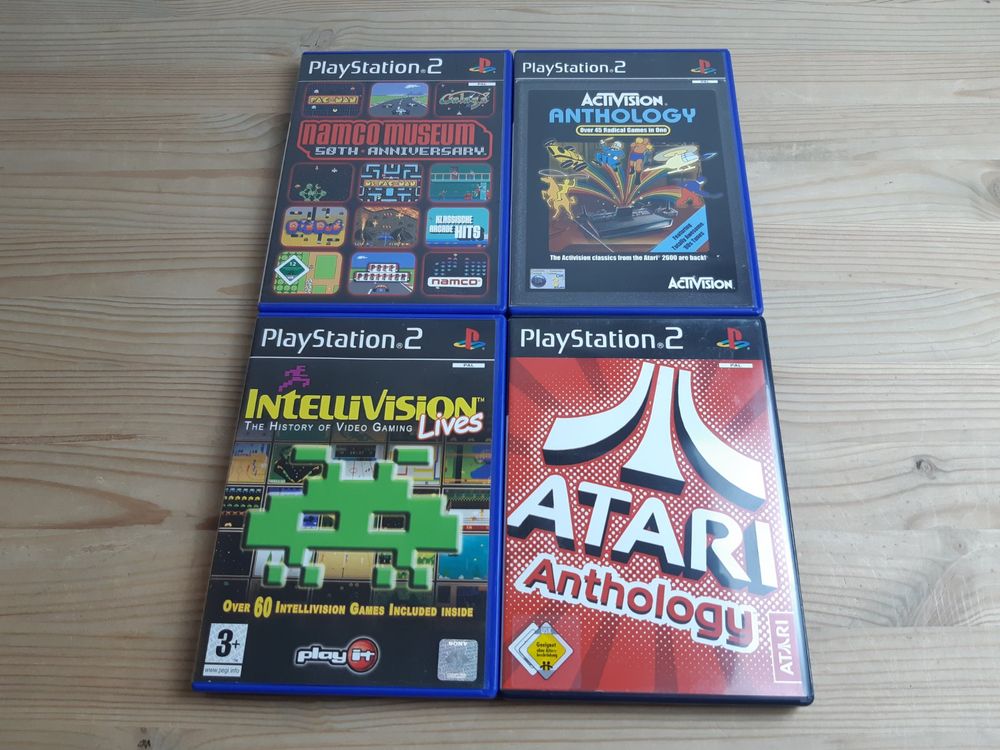 Retro Games Set: Namco Museum Atari Activision Anthology PS2 (Gebraucht ...