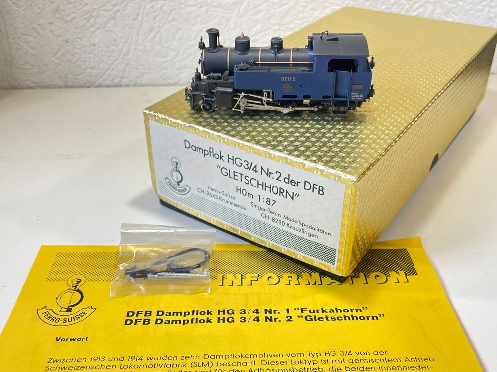 Ferro Suisse Dampflok HG3/4 Nr.2 der DFB, Gletschhorn, H0m | Kaufen auf ...