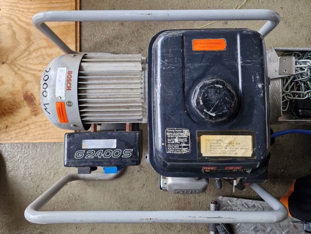 Stromgenerator 2000W (G2400S) Bosch Motor (Gebraucht) in Rorschach für ...