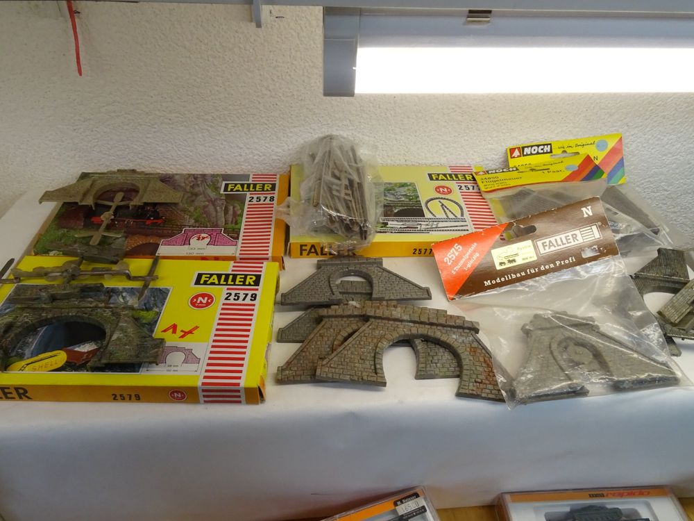 Faller 2575, 2579, 2578, 2577, Tunnelportale, Spur N, OVP | Kaufen auf ...