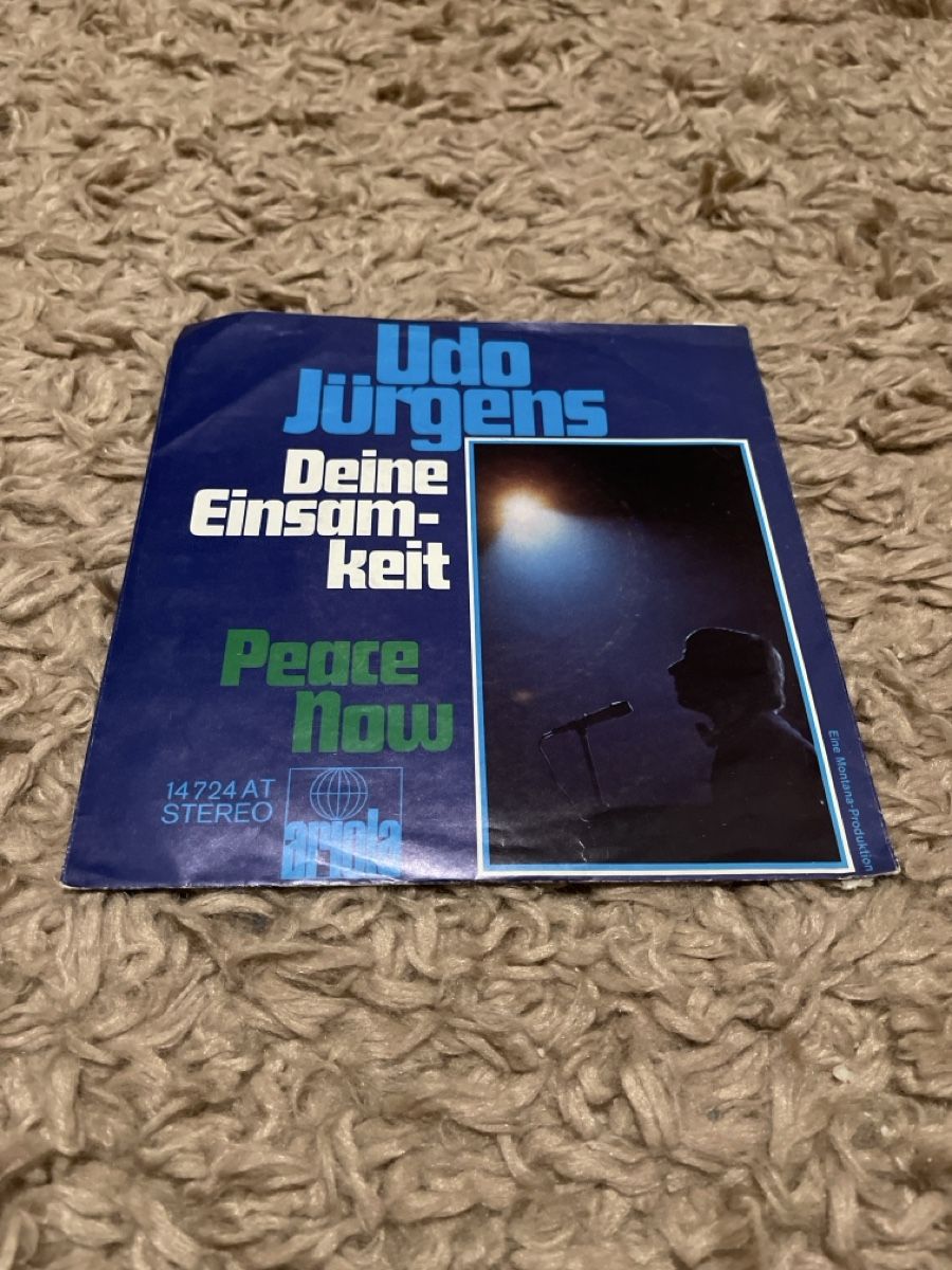 Udo Jürgens - Deine Einsamkeit / Peace Now - Single Vinyl (Gebraucht ...