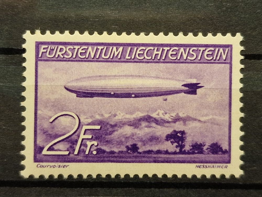 FL 1936 Zeppelin-II "Schaaner Riet" postfrisch * (Gebraucht) in Aesch ...