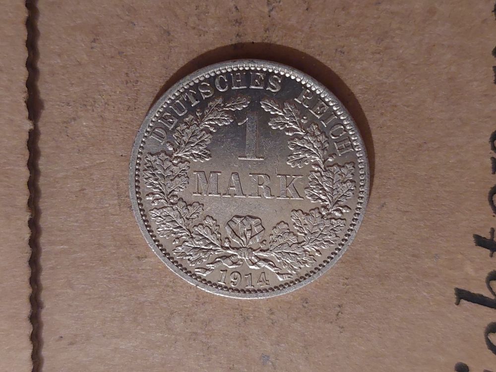 1 Mark 1914 Silbermünze Deutsches Reich | Kaufen auf Ricardo